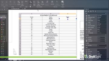 Table Tools | DraftSight